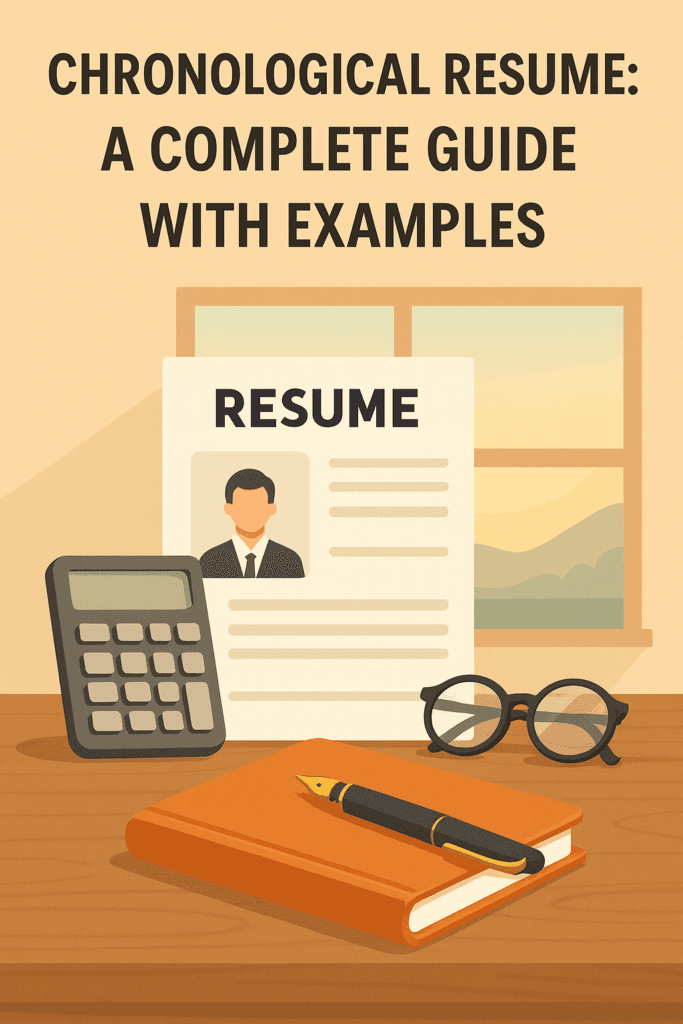 How to Write a Chronological Resume [Example + Free Template]”